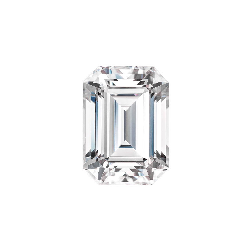 Forever Bright 0.58 CTW DEW Emerald Near-Colorless (GH) Color Step Cut ...